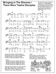 Bringing In The Sheaves / There Were 12 Disciples – Music Minister